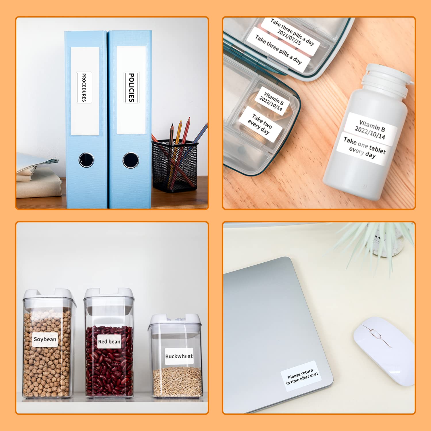 Label Maker Machine,Phomemo M110 Portable Bluetooth Label Printer for Storage, Shipping, Barcode, Mailing, Office, Home, Organizing, Sticker Maker Mini Label Maker with Multiple Templates