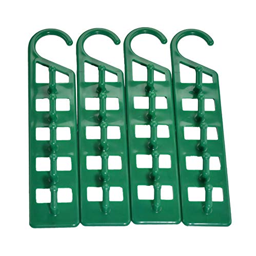 Home-X Set of 4 Space Saving Hanger Holders, Creates Extra Storage Space