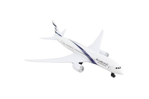 Daron Toy Airplane – El Al – Die-Cast Metal Model Airplane Toy with Plastic Parts for Kids Ages 3+