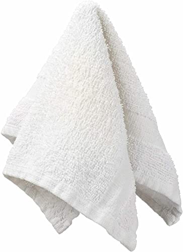 American Mills 100% Cotton White Wash Cloths: (White 8X2)
