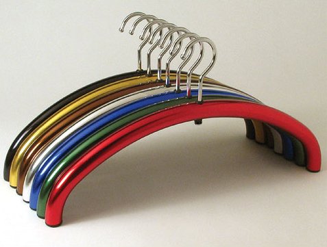 Precision Hanger in Blue With Felt. The Dimple & Crease Free Hanger Solution - 7 Colors Available - Click "2 New" for Other Offers!