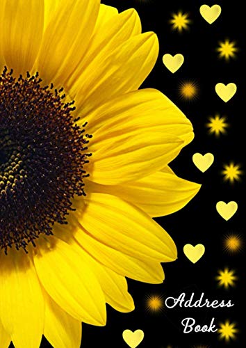 Address Book: Sunflower A4 Large Print Telephone Address Birthdays & Anniversaries for Seniors