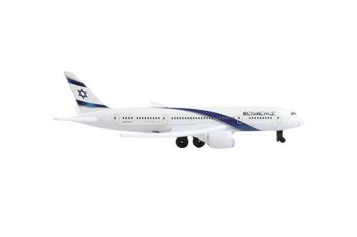 Daron Toy Airplane – El Al – Die-Cast Metal Model Airplane Toy with Plastic Parts for Kids Ages 3+