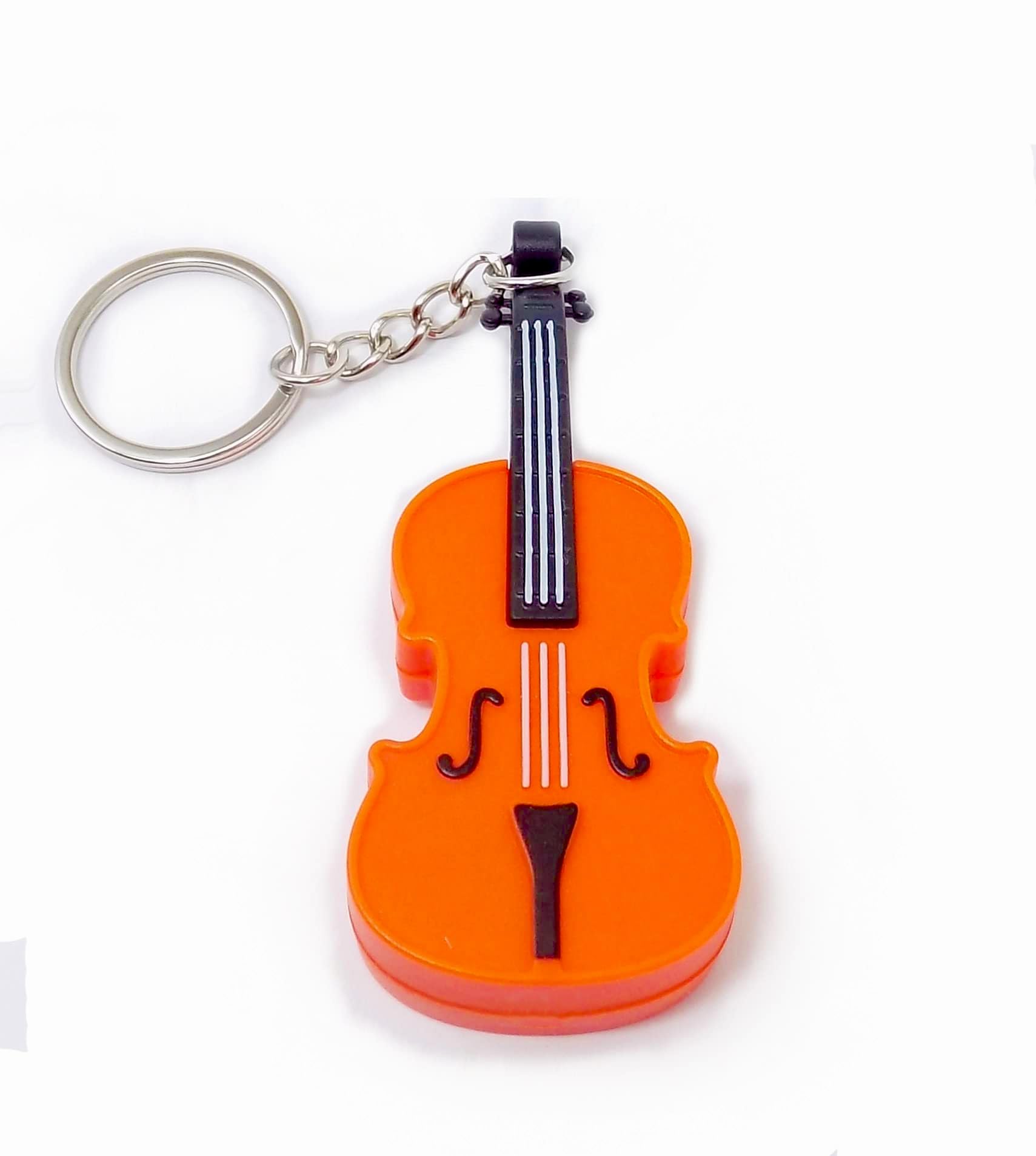 MunnyGrubbers - Original World's Smallest Violin Toy Keychain With Playable Sad Music - Mini Tiny Violin Keychain with Sound - Meme - Novelty - Funny - Joke - Gift - (WSV-V1-1P)