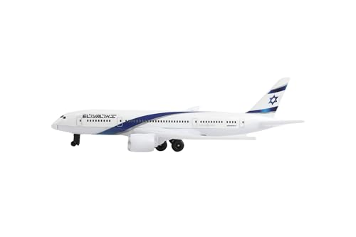 Daron Toy Airplane – El Al – Die-Cast Metal Model Airplane Toy with Plastic Parts for Kids Ages 3+