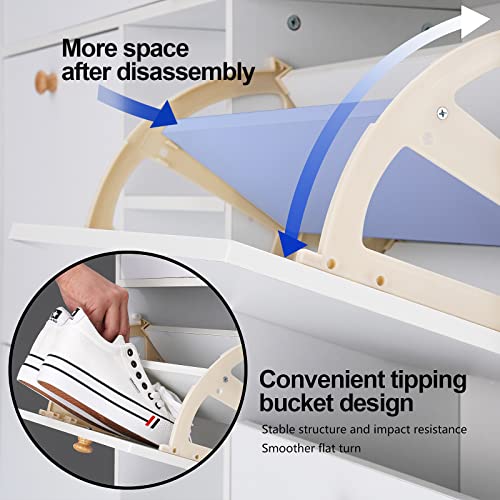 DEYAOPUPU Shoe Cabinet for Entryway,Shoe Rack Storage Organizer with Drawers,Freestanding Modern Shoe Storage Cabinet