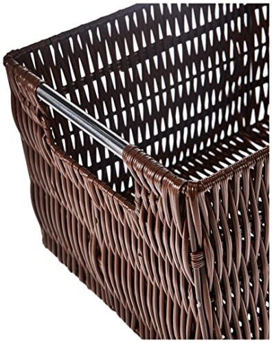 Whitmor Rattique Small Storage Tote Java