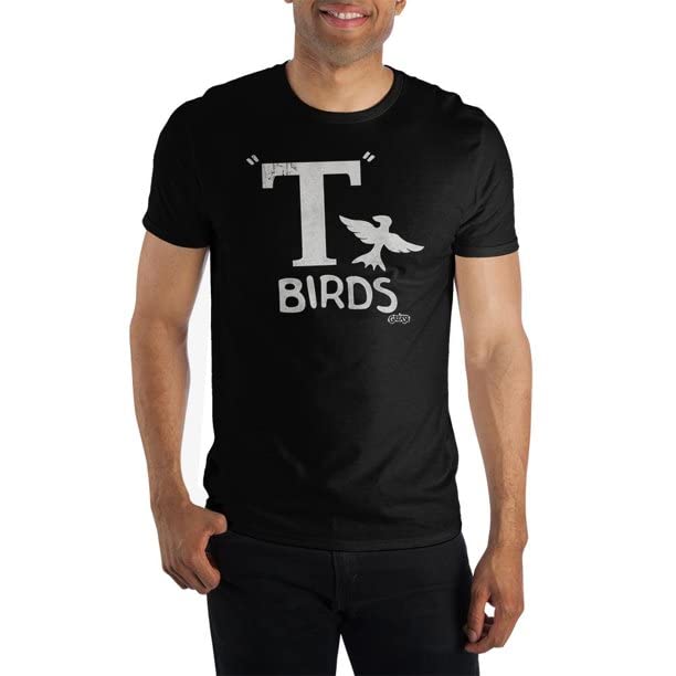 Grease T-Birds Short-Sleeve T-Shirt-Small Black