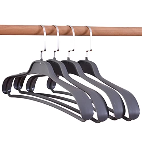 WALNUT 5 Men's and Women's Suit Hangers Extra Wide Minimalist Clothes Hangers for Home Use (Color : Black, Size : 39 * 23 * 3.2cm)