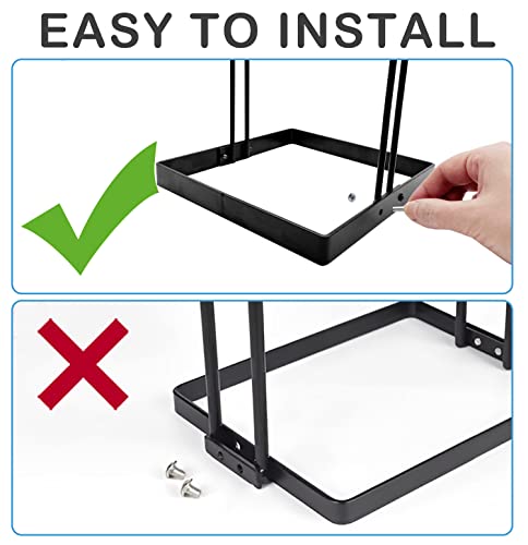 Hanger Organizer Stacker Clothes Storage Stand for Laundry Room Closet Space Saving Sturdy Adult Baby Clothes Rack Holder Black Holds up 90 Wire Hangers