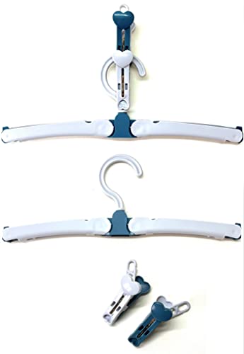 12 PCS Foldable Travel Hangers|Baby Hangers with Clips|Pants Hangers|Space Saving|rv Accessories|Camping
