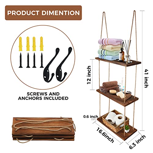 Bathroom Shelves Over Toilet Bathroom Organizer β Bathroom Wall Shelf Toilet Organizer β Rustic Farmhouse Bathroom Decor β Over Toilet Storage Ladder Shelf β Hanging Shelves Bathroom Space Saver