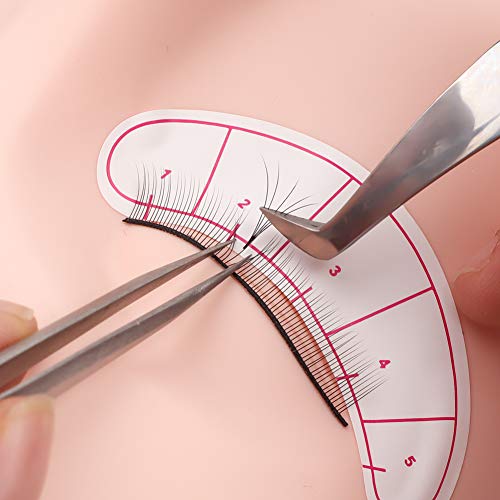 LASHVIEW Lash Mannequin Head, Practice Training Head with 25 Pairs Practice Lashes for Training Eyelash Extensions,Cosmetology Doll Face Head,Easy to Clean by Skincare Essential Oil