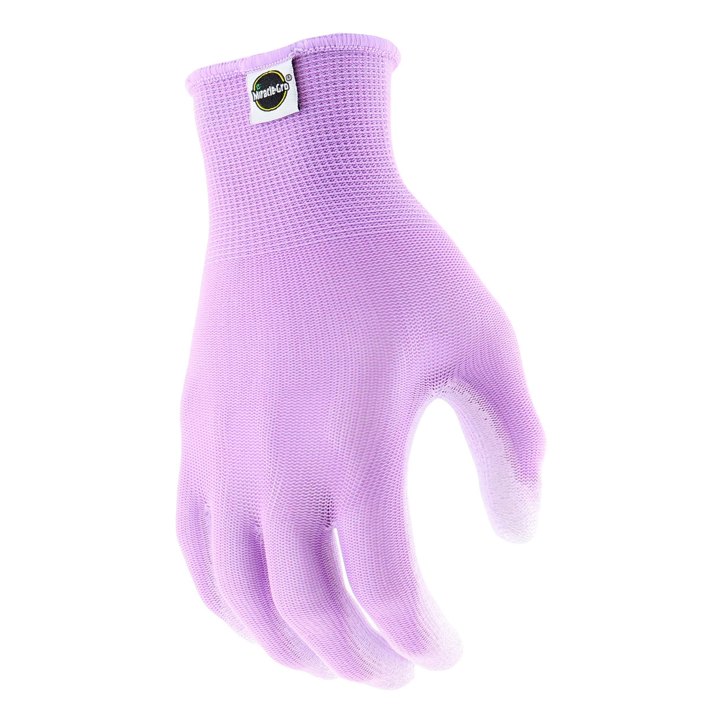 Miracle-Gro MG37169/WML PU Dipped Gloves – Medium-Large, Women’s Water Resistant, Seamless Knit Nylon Shell Gloves