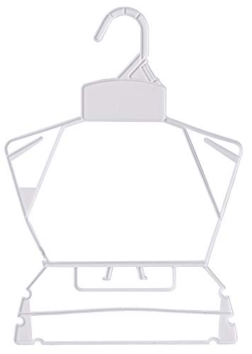 Economy White Children's Plastic Clothing Hanger Set - Case of 250