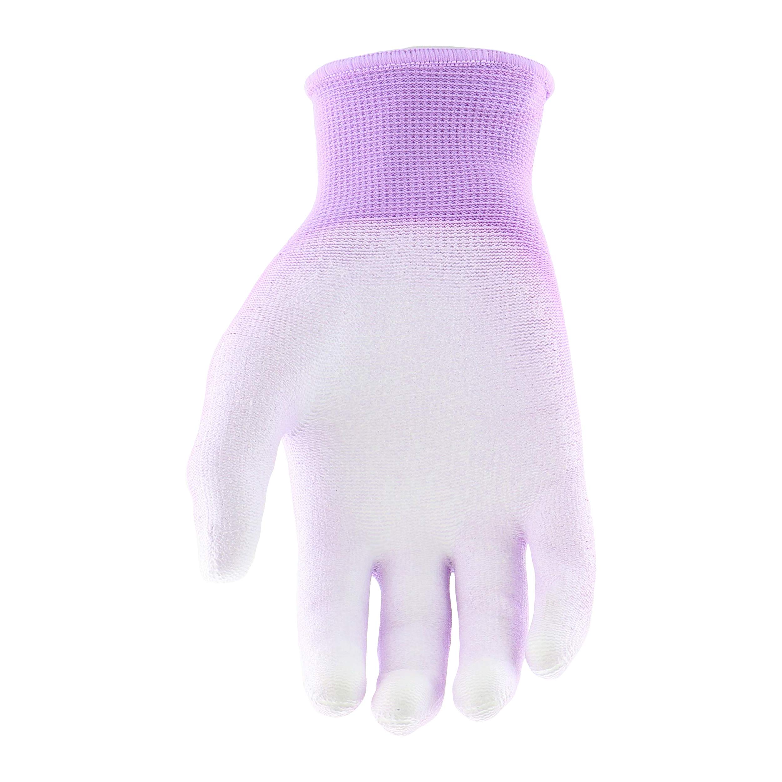 Miracle-Gro MG37169/WML PU Dipped Gloves – Medium-Large, Women’s Water Resistant, Seamless Knit Nylon Shell Gloves