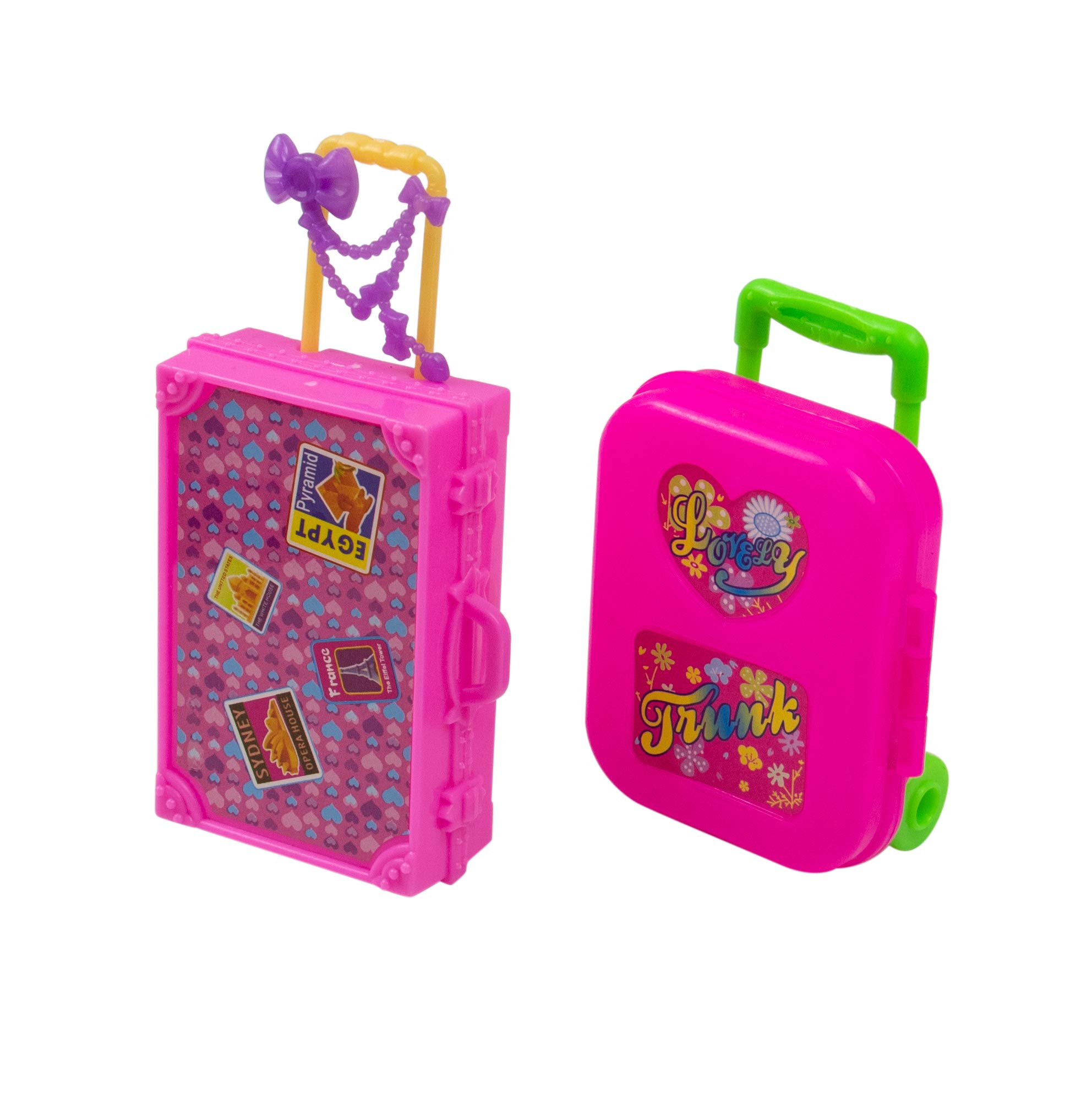 AUEAR, 2 Pcs Fashion Travel Hard Suitcase Box Reception Accessories Gift Luggage for Wedding Decoration