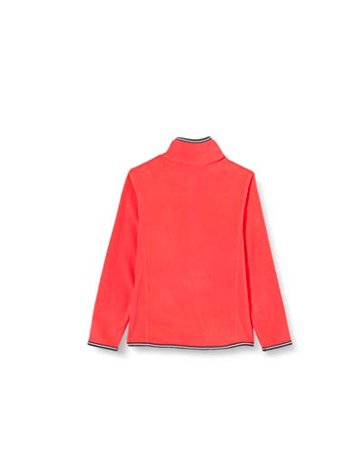 CMP Girls' Felpa in Pile Arctic Fleece con fiocchi di Neve Jumper, Red Fluo, 110