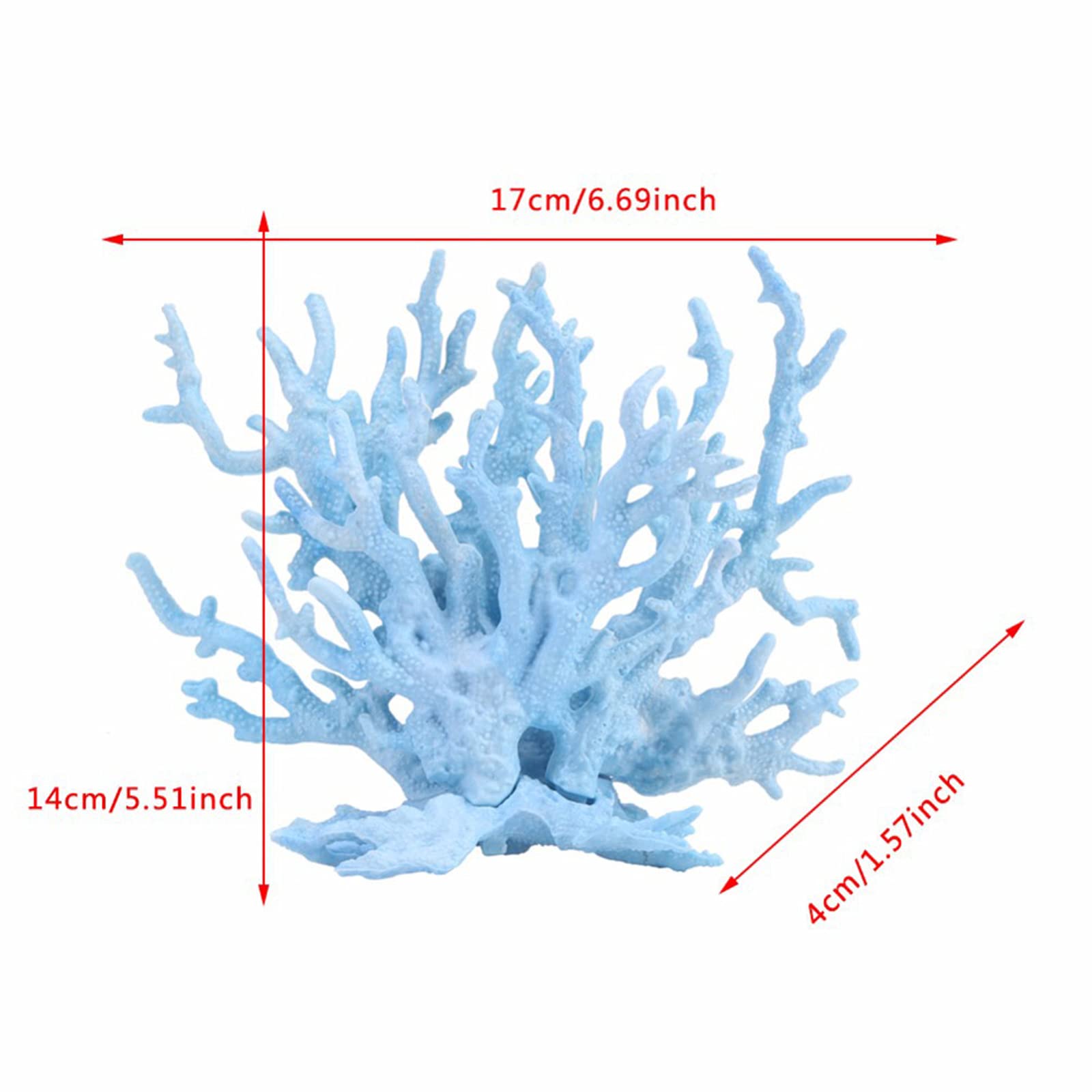 Besimple Artificial Aquarium Coral Ornament Plastic Fish Tank Plants Decoration for Aquarium Landscape
