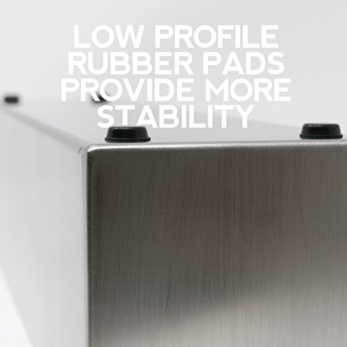 Buhbo Modern Steel Trough Rectangle Planter 32 inch, Black