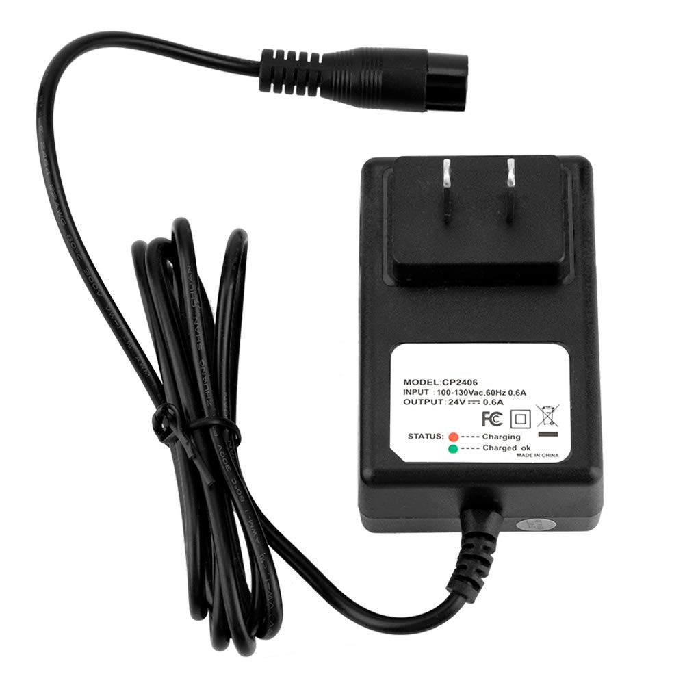 razor scooter charger 13159161 + Adapter Switching Power Supply with 2-pin Adapter Plug 24V 0.6A Electric Scooter Battery Charger for Razor E100 E125 E500S PR200 US Plug 110V