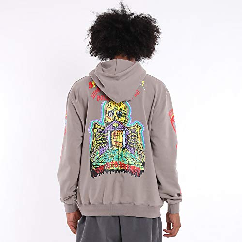 NAGRI Kanye It's A Longly Palace Hoodie Men's Graphic Hooded Sweatshirt Long Sleeve Pullover Hoodie Large,light Grey