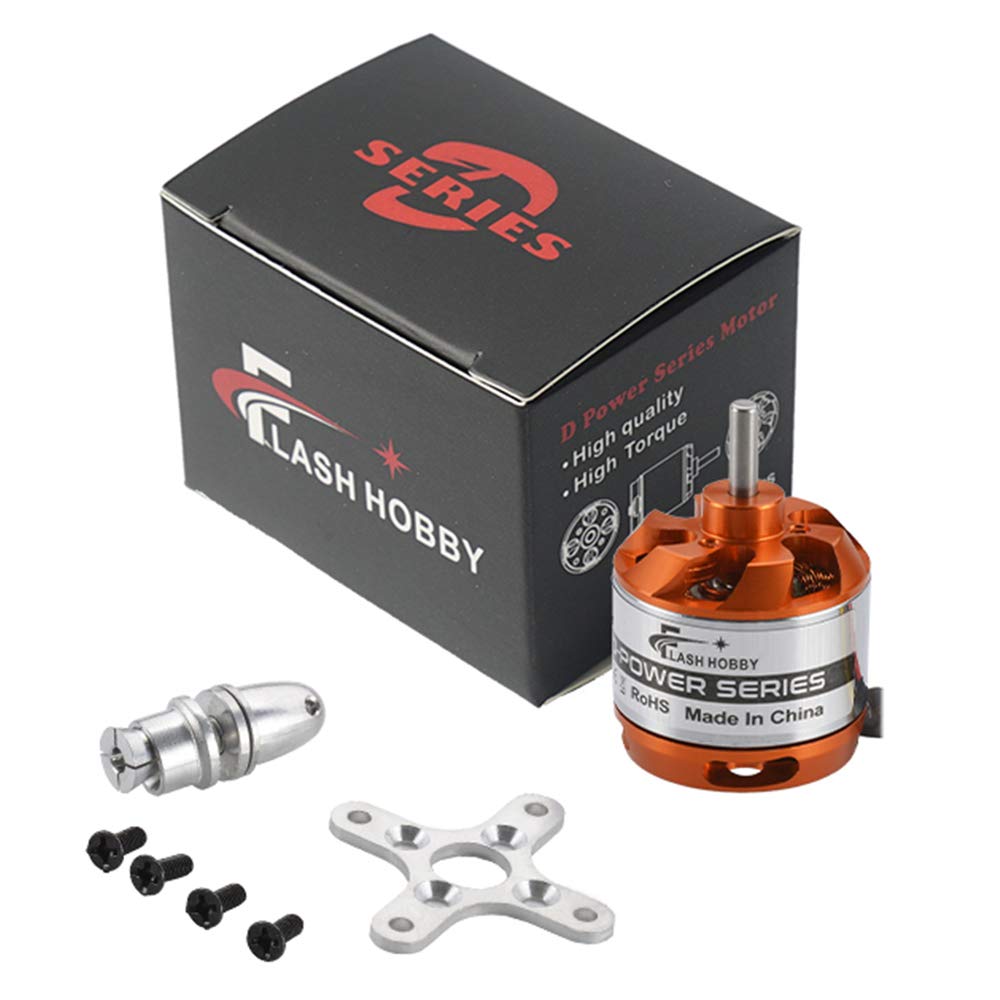 FLASH HOBBY 2826 RC Brushless Motor 1400KV Electric Outrunner Motor for RC Aircraft Plane Multicopter Drone Fixed Wing Helicopter