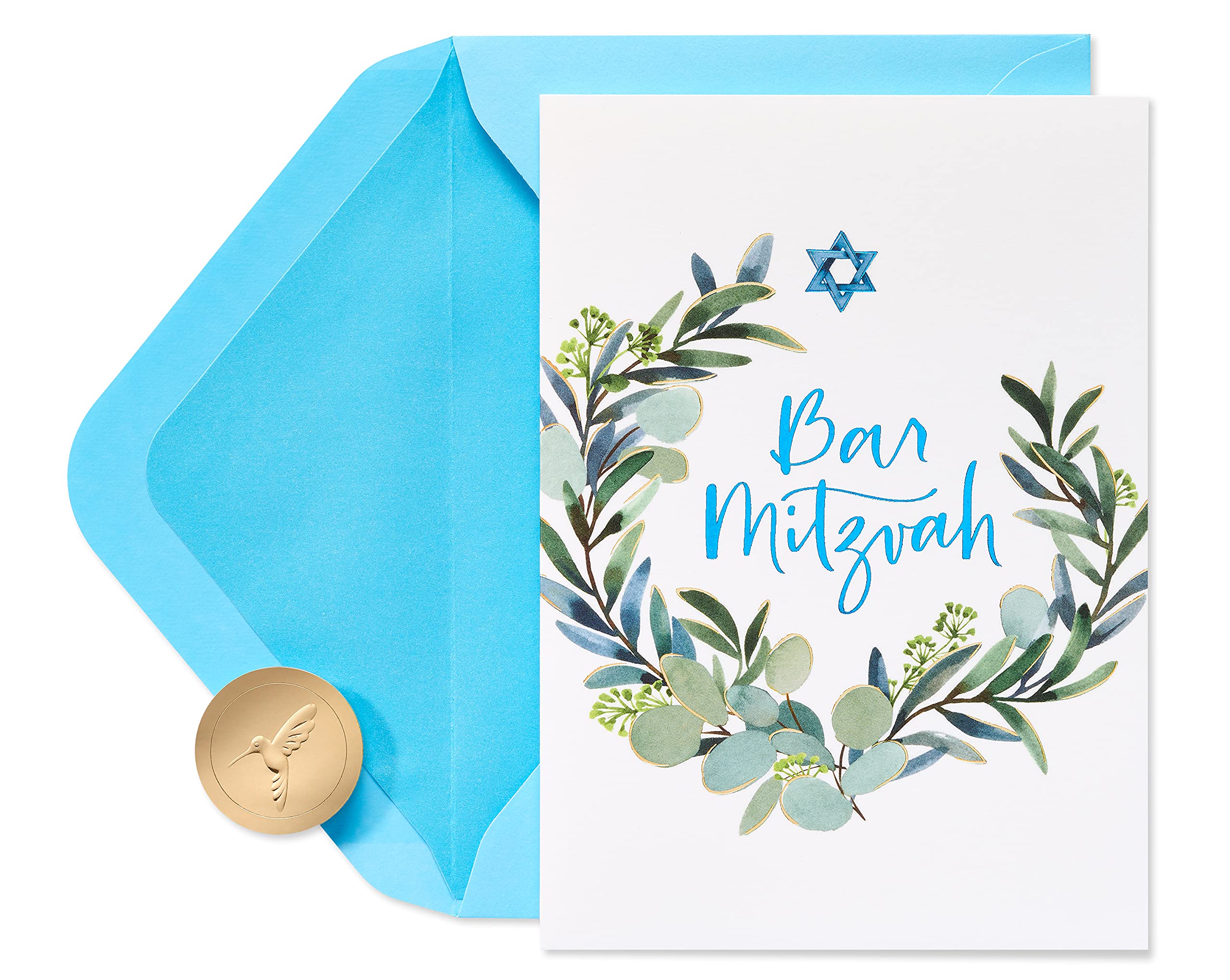 Papyrus Bar Mitzvah Card (Mazel Tov)