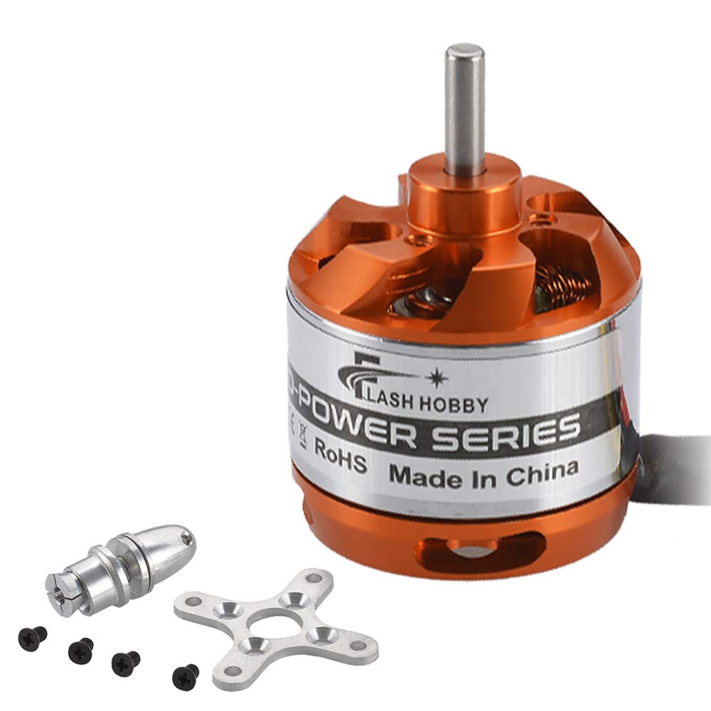 FLASH HOBBY 2826 RC Brushless Motor 1400KV Electric Outrunner Motor for RC Aircraft Plane Multicopter Drone Fixed Wing Helicopter