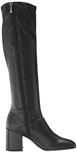 Franco Sarto Womens Tribute Knee High Heeled Boot Black Leather 7 M