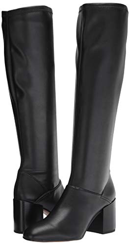 Franco Sarto Womens Tribute Knee High Heeled Boot Black Leather 7 M