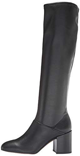 Franco Sarto Womens Tribute Knee High Heeled Boot Black Leather 7 M