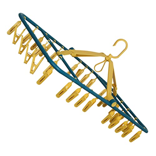 Cabilock Multipurpose Hanger Folding Hangers Pants Rack Hanger Foldable Garment Rack Wall Hangers for Clothes Multipurpose Clothes Hanger Plastic Hanger Drying Rack Coat Hanger to Rotate
