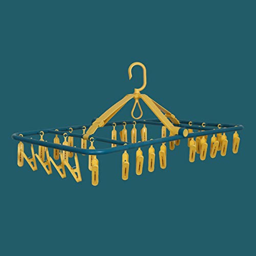 Cabilock Multipurpose Hanger Folding Hangers Pants Rack Hanger Foldable Garment Rack Wall Hangers for Clothes Multipurpose Clothes Hanger Plastic Hanger Drying Rack Coat Hanger to Rotate