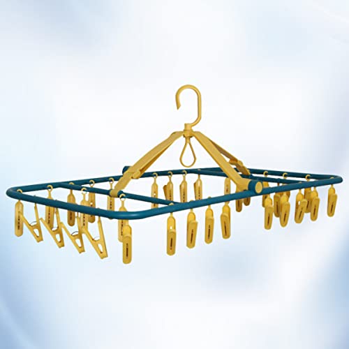 Cabilock Multipurpose Hanger Folding Hangers Pants Rack Hanger Foldable Garment Rack Wall Hangers for Clothes Multipurpose Clothes Hanger Plastic Hanger Drying Rack Coat Hanger to Rotate