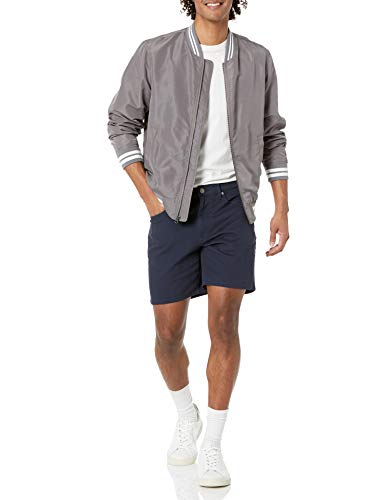 Amazon Essentials Men's Slim-Fit 9" Inseam Stretch 5-Pocket Short, Midnight Blue, 33