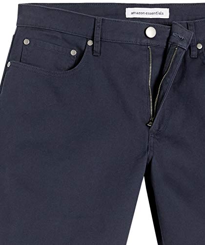 Amazon Essentials Men's Slim-Fit 9" Inseam Stretch 5-Pocket Short, Midnight Blue, 33