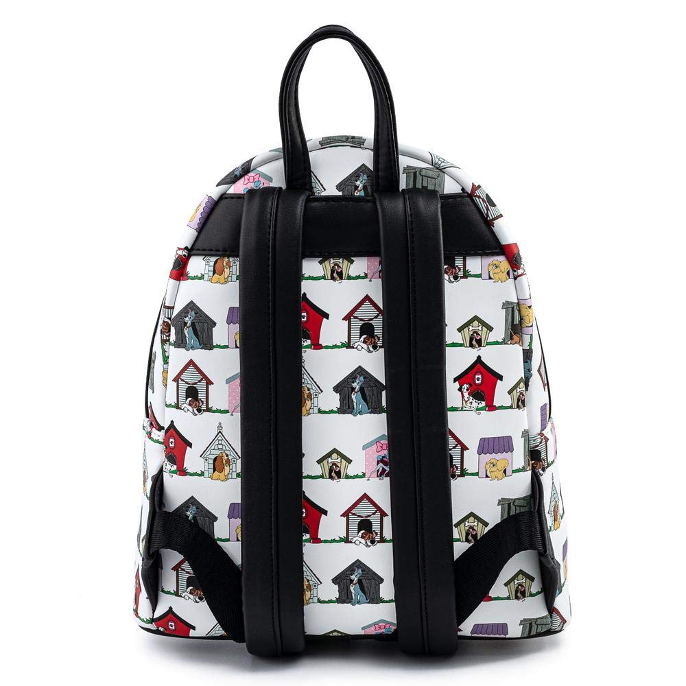 Loungefly Disney Dog Houses Faux Leather Womens Double Strap Shoulder Bag Purse