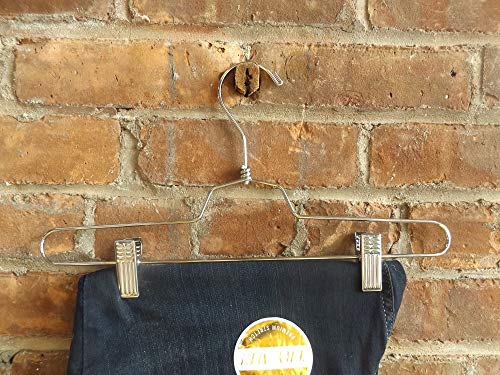 NAHANCO SLD-Pant Metal Pant Hangers, 14", Chrome (Pack of 100)