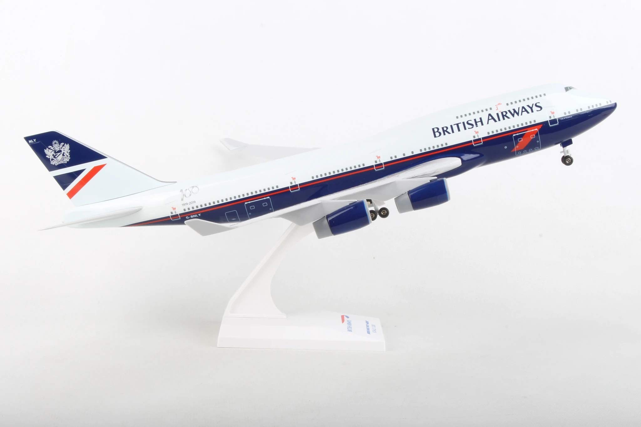 Skymarks Daron British 747-400 1/200 w/Gear Landor Livery 100 Years (SKR1030)