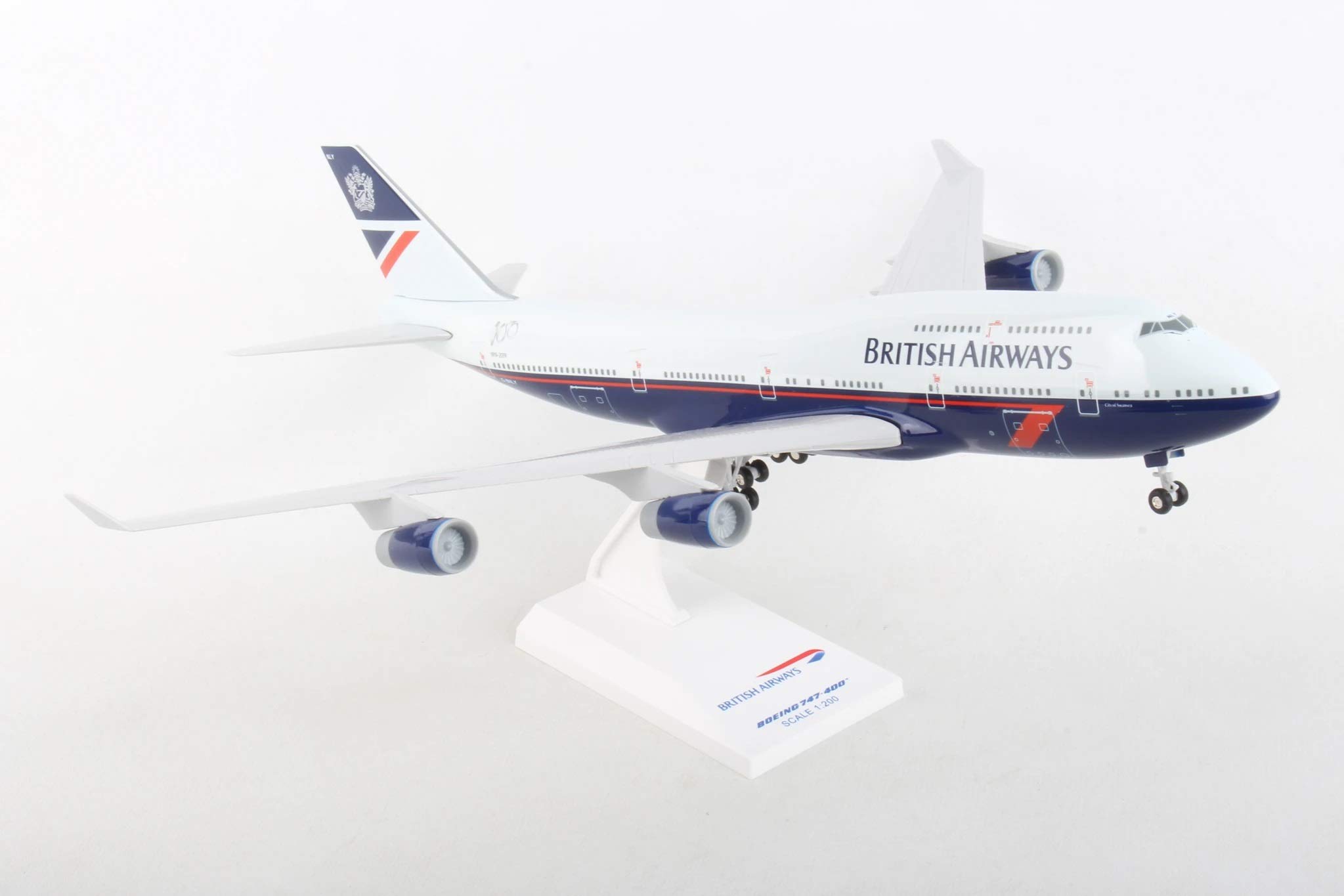 Skymarks Daron British 747-400 1/200 w/Gear Landor Livery 100 Years (SKR1030)