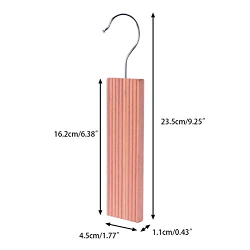 Wahdawn Aromatic Cedar Hangers Blocks for Clothes Storage Fresh Scent Cedarwood Hangups Planks Closets Organizers Deodorant, 12 Packs