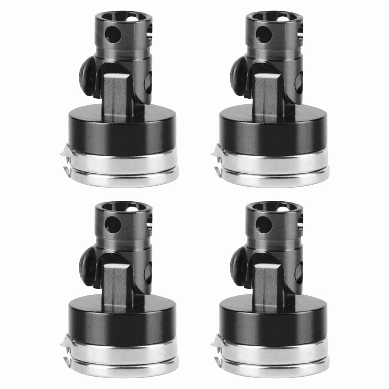 4pcs RC Car Shell Column Post,Strong Magnet Body Shell Mount Column RC Magnetic Body Post Compatible with SCX10 1/10 RC Car Model (Black) Car Model Accessory