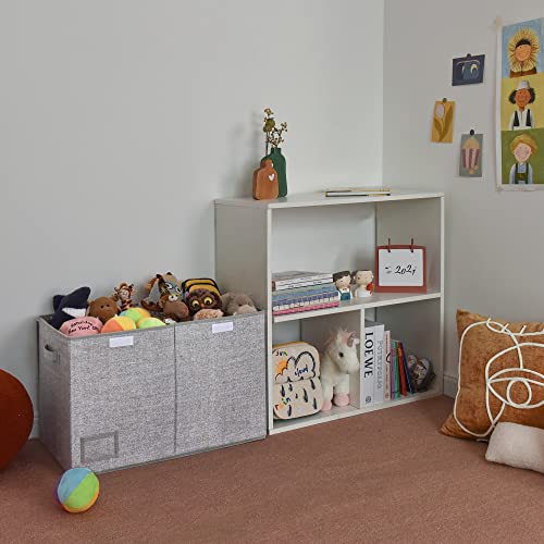 GRANNY SAYS Bundle of 1-Pack Shelf Organizer for Closet & 1-Pack Extra Large Rectangle Storage Bin