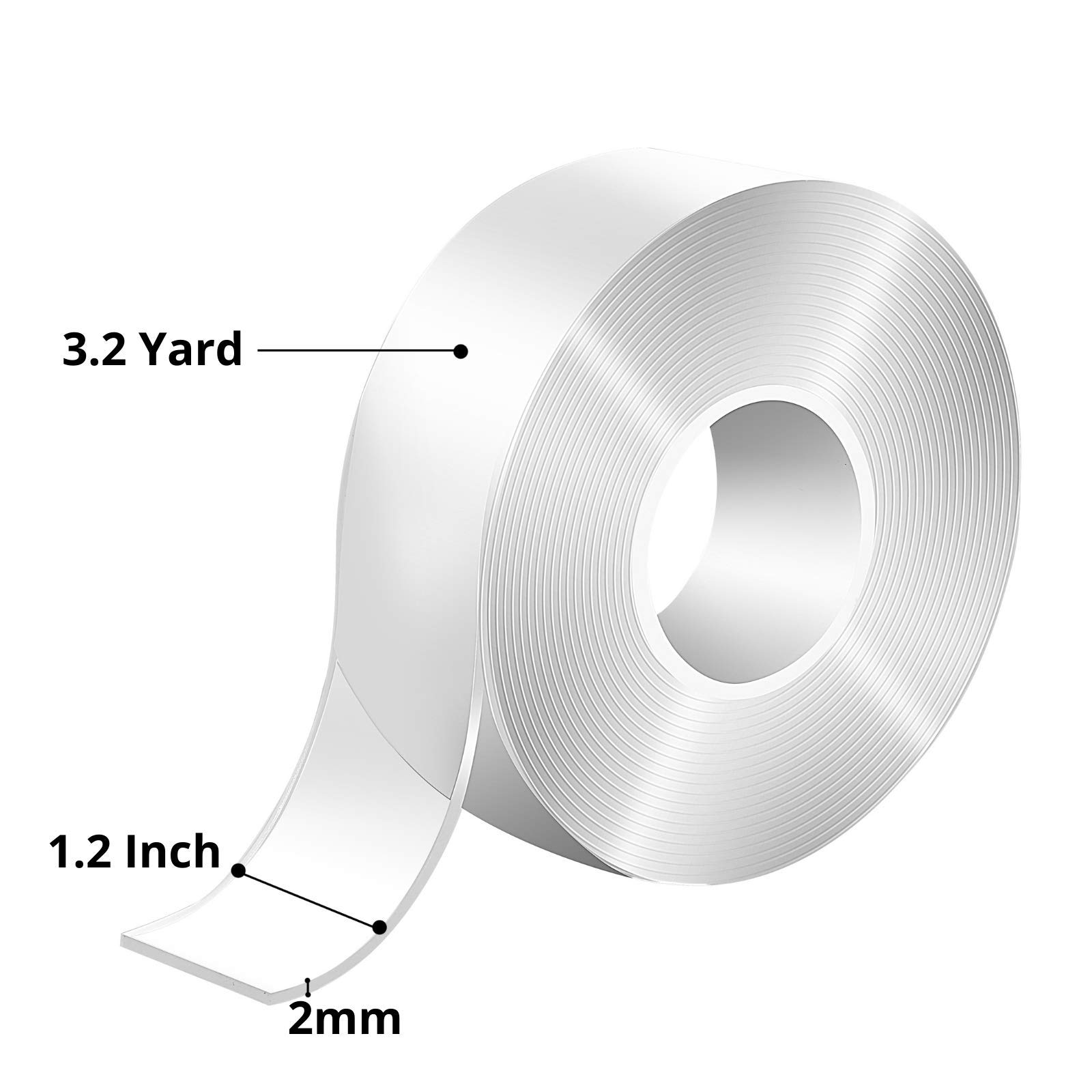 Mr. Pen- Double Sided Tape, 1.2 Inch, Transparent, Double Sided Tape for Walls, Double Sided Adhesive Tape, Mounting Tape, Adhesive Tape, Two Sided Tape, Double Stick Tape, Double Face Tape