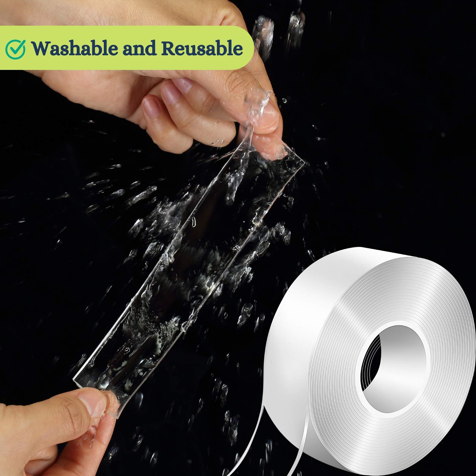 Mr. Pen- Double Sided Tape, 1.2 Inch, Transparent, Double Sided Tape for Walls, Double Sided Adhesive Tape, Mounting Tape, Adhesive Tape, Two Sided Tape, Double Stick Tape, Double Face Tape