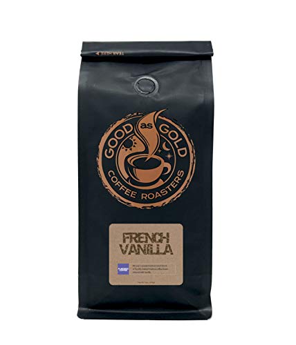 French Vanilla Coffee Beans, Flavored Coffee, Whole Bean, 12 Ounce Bag – Good As Gold Coffee Roasters