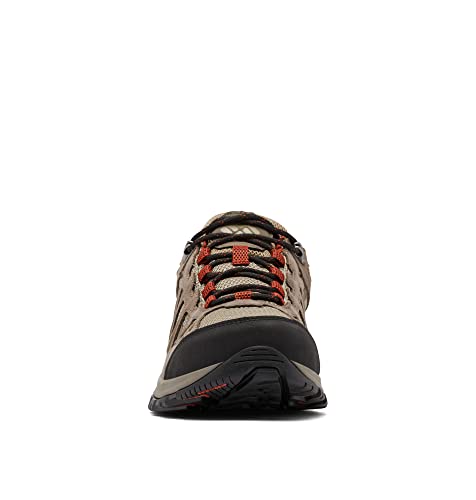 Columbia Men's Redmond III Waterproof Hiking Shoe, Pebble/Dark Sienna, 11