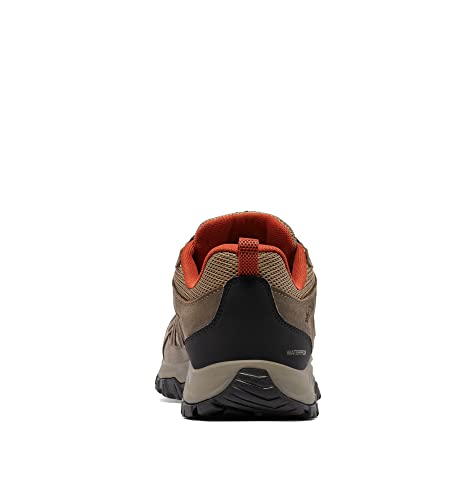 Columbia Men's Redmond III Waterproof Hiking Shoe, Pebble/Dark Sienna, 11