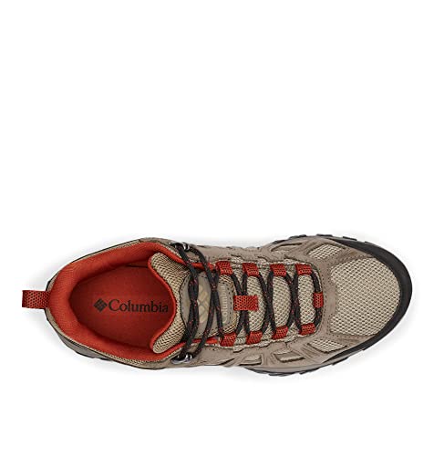 Columbia Men's Redmond III Waterproof Hiking Shoe, Pebble/Dark Sienna, 11